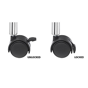 Whitmor 3 Tier Chrome Supreme Cart-Rolling Utility Organizer