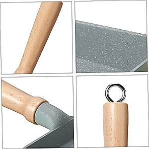 Cabilock 1pc frying pan outdoor cooking stove outdoor griddle washing machine pedestal japanese frying tamagoyaki egg pan Breakfast Pan Non-stick Pan Square Flat Pan Home Cooking Pan mini