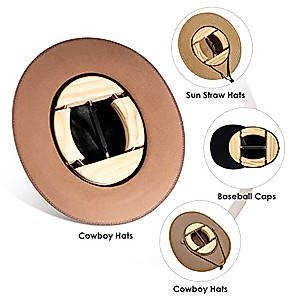YESCRIBIR Hat Stretcher 4 Way Hats Expander Fitted Hat Size 7 1/2 to 10 5/8 Wooden Hat Maintainers for Fedora Cowboy Hats
