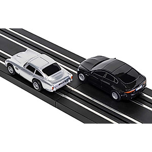 Scalextric Micro James Bond No Time to Die 1:64 Battery Powered Slot Car Race Track Set G1161T, Black