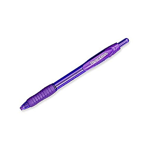 Paper Mate Profile Retractable Ballpoint Pens, Bold Point 1.4mm (12-Pack-Ballpoint, Purple)