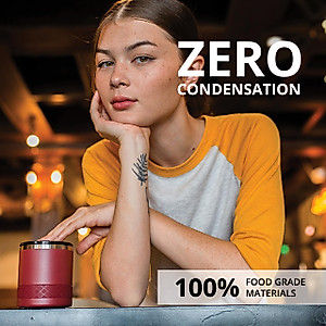 Lord of the Grill Lowball Valentine Tumbler for Him - Triple-Wall Stainless Steel Travel Cup with Ceramic Lid - Gift for Dad & Father In Law on Valentine's Day, Birthday & Father Day - 10oz Burgundy