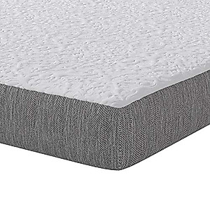 Travel Happy 8 INCH Full XL (54" x 80") Now W/ 2 INCHES of Graphite Gel Memory Foam for A Medium Comfort Mattress with Premium Textured 8-Way Stretch Cover Made in The USA (Full XL)