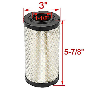 HIPA 793569 793685 Air filter/Pre Filter with Fuel Filter for Compatible with Briggs and Stratton Craftsman 793569 John Deere LA125 D120 Mower Tractor