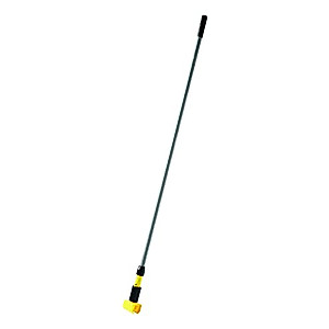 Rubbermaid Commercial Products, Industrial Grade Jaw Clamp - Fiberglass Wet Mop Gripper Holder Handle Stick for Floor Cleaning Heavy Duty, 60 Inch (FGH24600GY00)