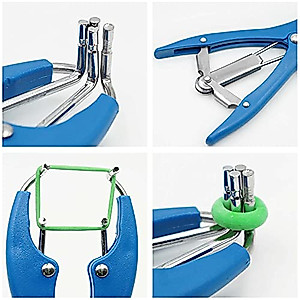 MACGOAL Livestock Castration Bander with 100 Pieces Castrator Rings for Lambs and Piglets