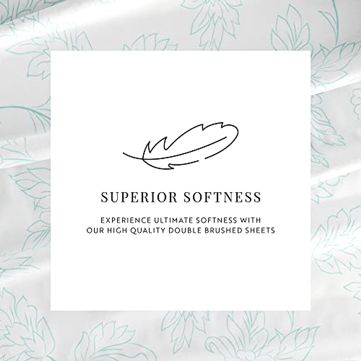 Linen Market 4 Piece Full Bedding Sheet Set (Aqua Vine) - Sleep Better Than Ever with These Ultra-Soft & Cooling Bed Sheets for Your Full Size Bed - Deep Pocket Fits 16" Mattress