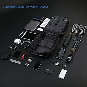 Laptop Bag for Men Women, Laptop Backpack Mens Backpack 15.6 Inches with USB Charging Port (15.6“, Travel Backpacks)