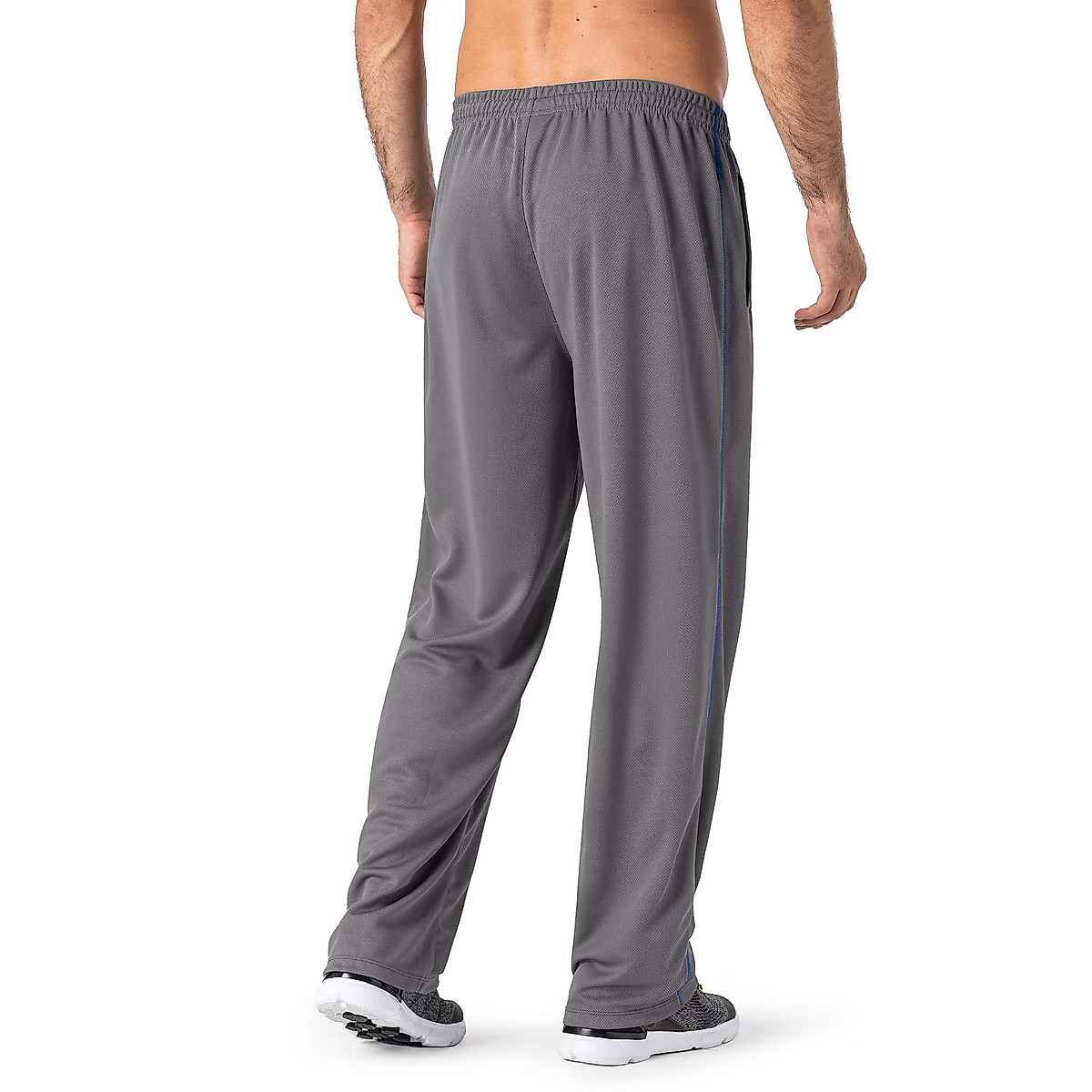 MAGNIVIT Men's Loose-Fit Hip Hop Drawstring Pants Causual Elastic Waist Sweatpants Grey