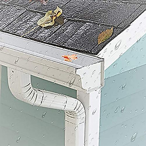 Daisypower 23ft Gutter Guards,5 Inch Stainless Steel DIY Leaf Protection,Micro-Mesh Gutter Cover System fits Any roof or Gutter Type,Anti-Leaf,Prevents Roof Clogged Downspouts