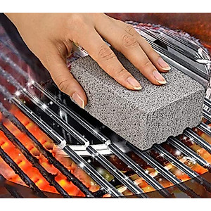 BenMountain Pumice Stone for  Toilet Cleaning, BBQ Grills Cleaning and Remove Water Rings Stains on Toilets Bowls, Bathtubs, and Pool Shower Tiles (1)