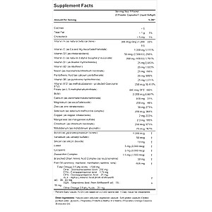 ANDREW LESSMAN Multivitamin - Women's Complete with Maximum Essential Omega-3 500 mg 30 Packets – 30+ High Potencies of All Nutrients, Essential Vitamins, Minerals & Carotenoids. No Additives