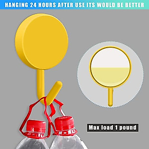 KIBBEH 20 Pack Colorful Cute Mini Adhesive Hooks, Plastic Strong Adhesive Wall Small Hooks, Waterproof Hooks for Door Bathroom Kitchen Living Room