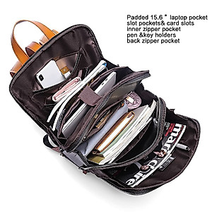 CLUCI Womens Backpack Purse Leather + Women Wallet