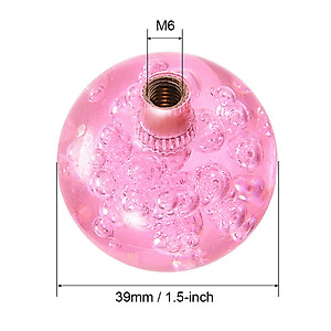 uxcell Joystick Ball Top Handle Rocker Round Head Arcade Game DIY Parts Replacement Crystal Pink Yellow Blue Green White 5Pcs