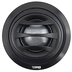 DS18 TW2.5 Tweeter 2.5-inch Diameter 1-inch Voice Coil Extremely Loud Series 100 Watts Max Silk Dome Ferrite Tweeter Ferro Fluid Sound Quality - Set of 2 (Black)