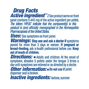 Boiron Natrum Muriaticum, Homeopathic Medicine for Runny Nose, White, 200ck, 80 Count