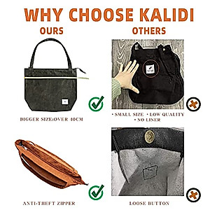 KALIDI Women Corduroy Tote Bag Casual Tote's Handbag Big Capacity Shoulder Bag with Pockets Zippers (Cream White)