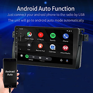 for BMW-3-Series-E46-1999-2004,with 1G RAM 32G ROM Bluetooth GPS Navigation Touch Screen EZoneTronics,9 inch Capacitive Touch Screen High Definition ezone-e46-132