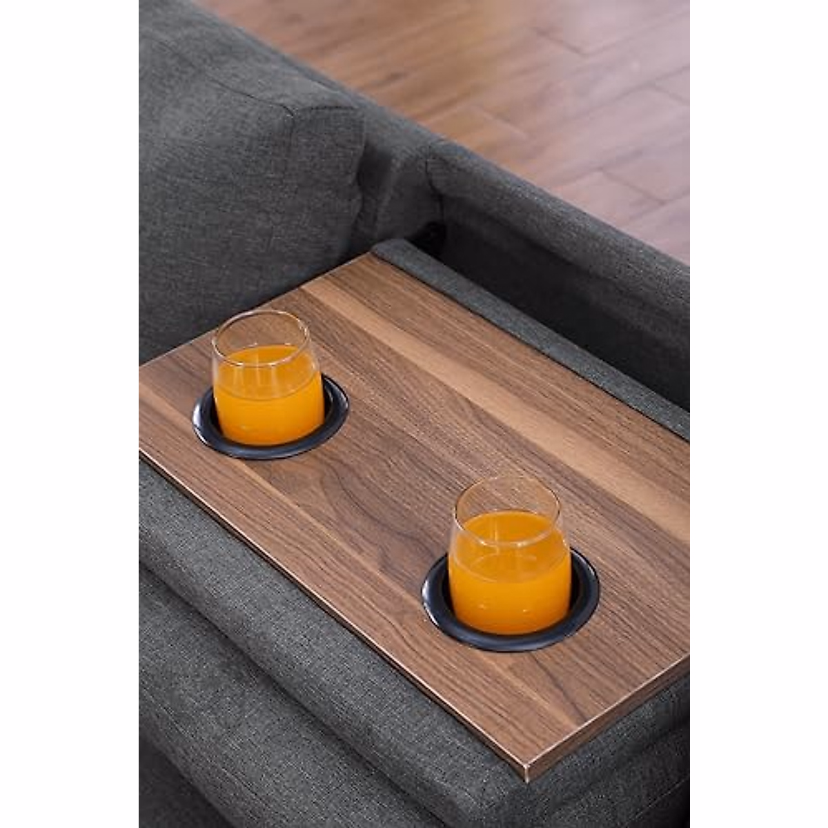 Devion Furniture Lorenzo Sofas, Charcoal Gray