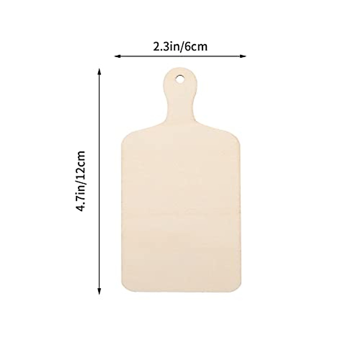 Operitacx 6Pcs Mini Wooden Cutting Board Craft with Handle Wooden Chopping Board Small Serving Board Rustic Paddle Kitchen Board Cooking Butcher Block for Home Kitchen Decor 4.5x2.36inch