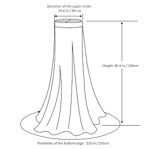 Mosquito Net - Foxnovo Toddler Bed Crib Canopy Mosquito Netting (White)