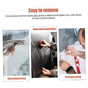 Cabilock 100pcs Scraper Blade Remover Scraper Shovel Blades Spatula Plastic Window Spatula Plastic Cleaning Scraper Sticker Remove Scraper Window Spatula Blades Sticker Removal Scraper