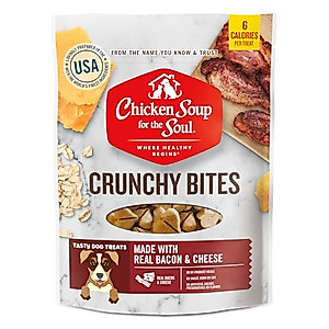 Chicken Soup for the Soul Pet Food Crunchy Bites Bacon & Cheese Biscuit Dog Treats 32oz