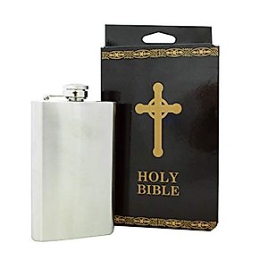 Island Dogs Bible Flask, Black