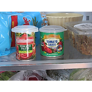 Smarter-Seal, Food Can Lids/Covers, 8-Pack, Clear Color, 4 Small Lids & 4 Large Lids - Fits Most Sizes