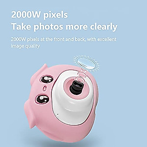 Mini Cartoon Children's Camera 2.0 Inch Screen Front and Rear Dual Camera 1080p High-Definition Photo Digital Camera Halloween for Women 2022 867