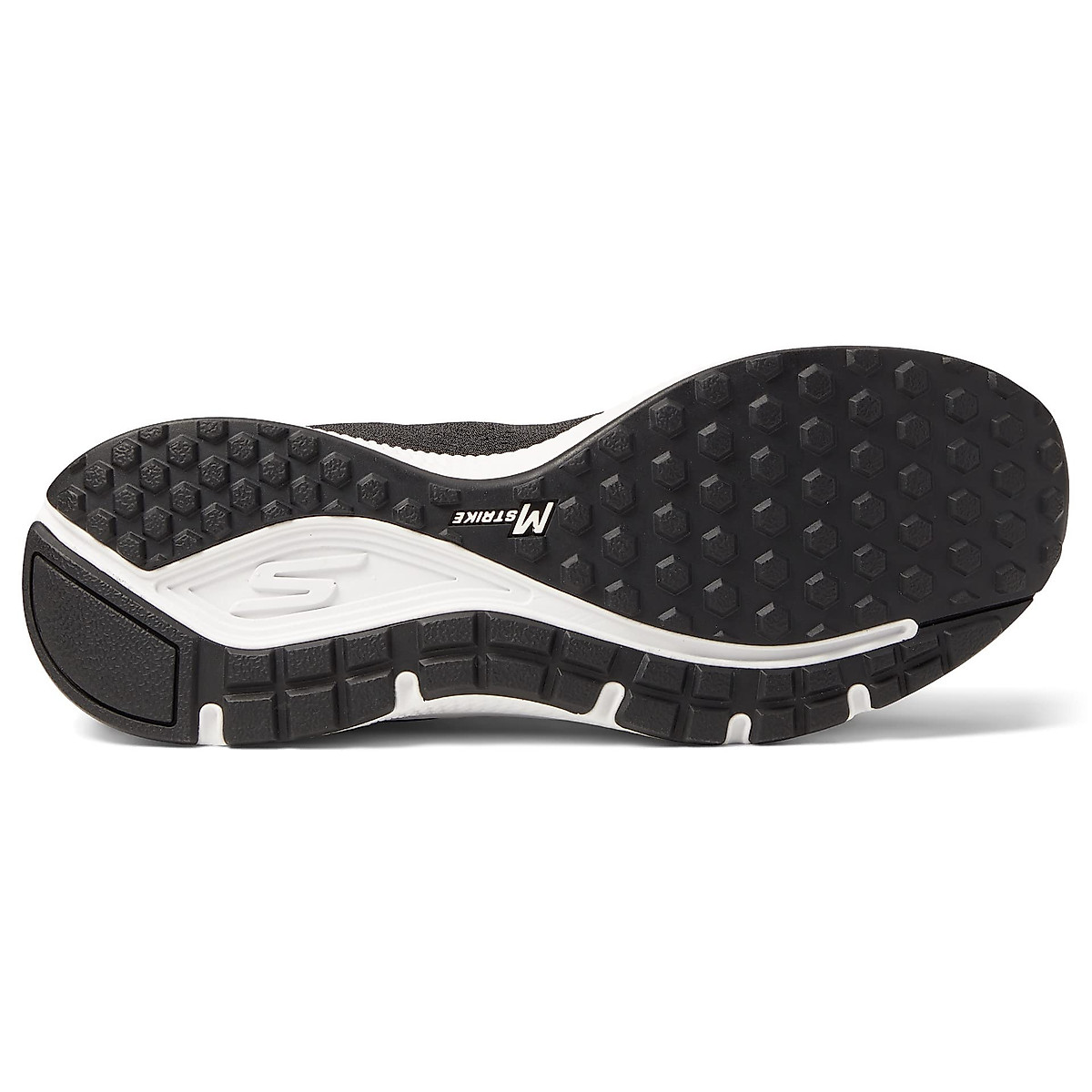 Skechers Women's GO Run CONSISTENT-Energize Sneaker, Black/White, 8.5