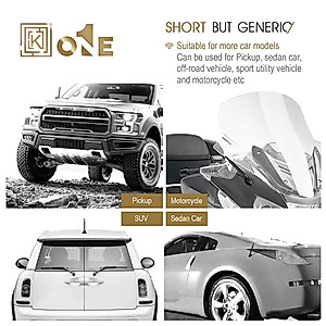 KEYO1E Stubby Car Antenna Replacement Compatible with Ford F250 Pickup Truck 2009-2024 | 4.8 Inches Replacement Antenna Accessories | Optimized for Radio FM AM Reception