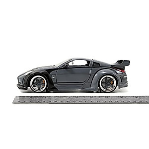 Jada Toys Fast & Furious 1:24 D.K.'s Nissan 350Z Die-cast Car, Toys for Kids and Adults, Grey and Black (97172)