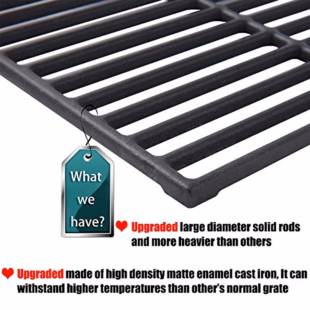 Grill Valueparts Grill Replacement Parts for Kenmore 146.10016510 Grates 146.46365610 146.16142210 146.16198211 146.46366610 146.46372610 PG-40409SOLB 146.34461410 146.16197211 Cooking Grill Grate