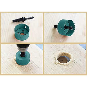 Suiwotin 2 3/4 inch/70mm Hole Saw BI-Metal Hole Saw Tools,Hole Cutter, Cut Smooth and Fast for Cornhole Boards, Wood, Plastic, Drywall, Fiberboard