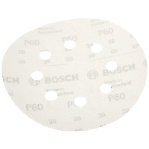 Bosch DIY Schleifblatt verschiedene Materialien für Exzenterschleifer (25 Stück, Ø 125 mm, Körnung 60)