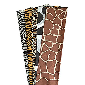 Hygloss Products Animal Print Tissue Paper - Non-Bleeding Gift Paper Assorted Animal Designs - 40 Sheets