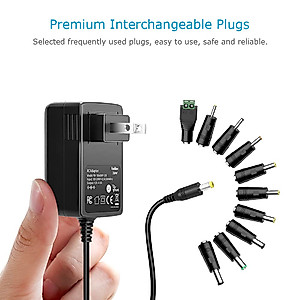 Belker 12V 3A 2.5A AC DC Power Adapter Supply Cord Wall Charger for 12 Volt Electronics - 3000mA Max.