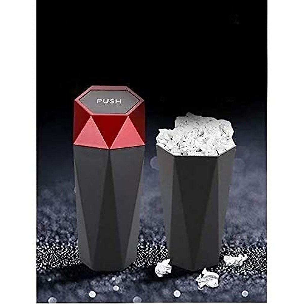 WXXGY Trash Can Garbage Bin Bedroom Bin Rubbish Basket for Home Office Kitchen Bath Garbage Can/Gold