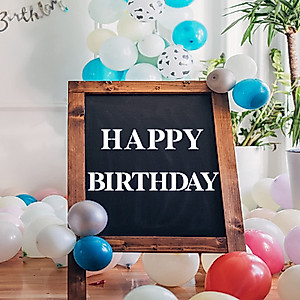 YEAJON 6 Inch Letter Stencils and Numbers, 40 Pcs Alphabet Drawing Templates, Reusable Plastic Art Craft Stencils for Painting on Wood, Wall, Fabric, Rock, Signage, Door Porch