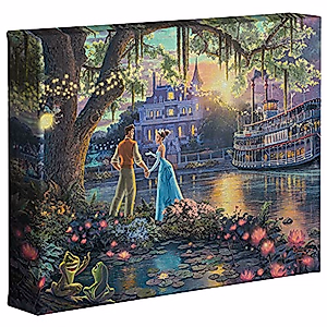 Thomas Kinkade Studios Princess and the Frog 8 x 10 Gallery Wrapped Canvas