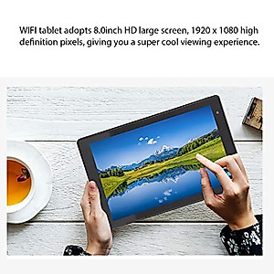 Estink 8 Inch Tablet,Reading Tablet,64GB Storage 4GB Memory,HD Display,WiFi Dual Camera Tablet,Dual Card Slot, Support 128g TF Card,for Android 6.0(Black)