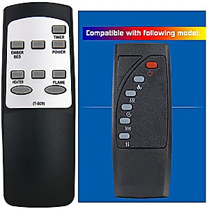 Replacement for Altra Flame AltraFlame Electric Fireplace Heater Remote Control FA23V60L-C7 FA23V60L-C8 FA26V60L-C7 FA26V60L-C8