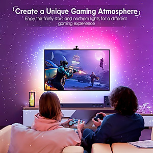 Rossetta Star Projector, Galaxy Projector LED Lights for Bedroom, Remote Control & White Noise, Night Light for Kids Room, Adults Home Theater, Party, Room Decor, Gift for Christmas, Birthday