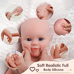 JIZHI Reborn Baby Dolls, 2PCS Lifelike Silicone Toddlers - 16&20-Inch Soft Vinyl & Full Body Silicone Dolls