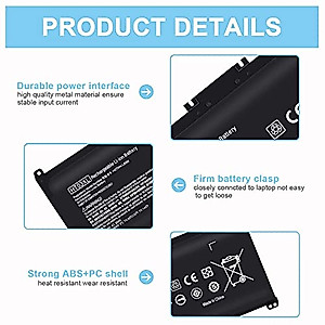 HTO3XL Laptop Replacement L11119-855 HT03XL Battery for HP Pavilion 14 15 17 15-CS 15-DA 15-DB Series 15-DA0012DX 14-CE0068ST 15-CS3073CL 15-CS3153CL 15-CS2064ST 15-DA0014DX Fits HT03041XL HSTNN-LB8M