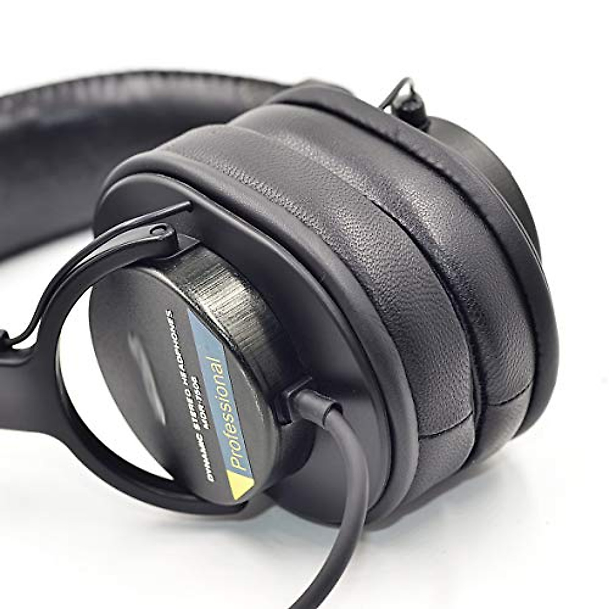 7506 Upgrade Quality Earpads - Genuine Leather Ear Pads Compatible with Sony MDR-7506, MDR-V6, MDR-V7, MDR-CD900ST Headset, Softer Small Sheepskin,High-Density Noise Cancelling Foam,Added Thickness