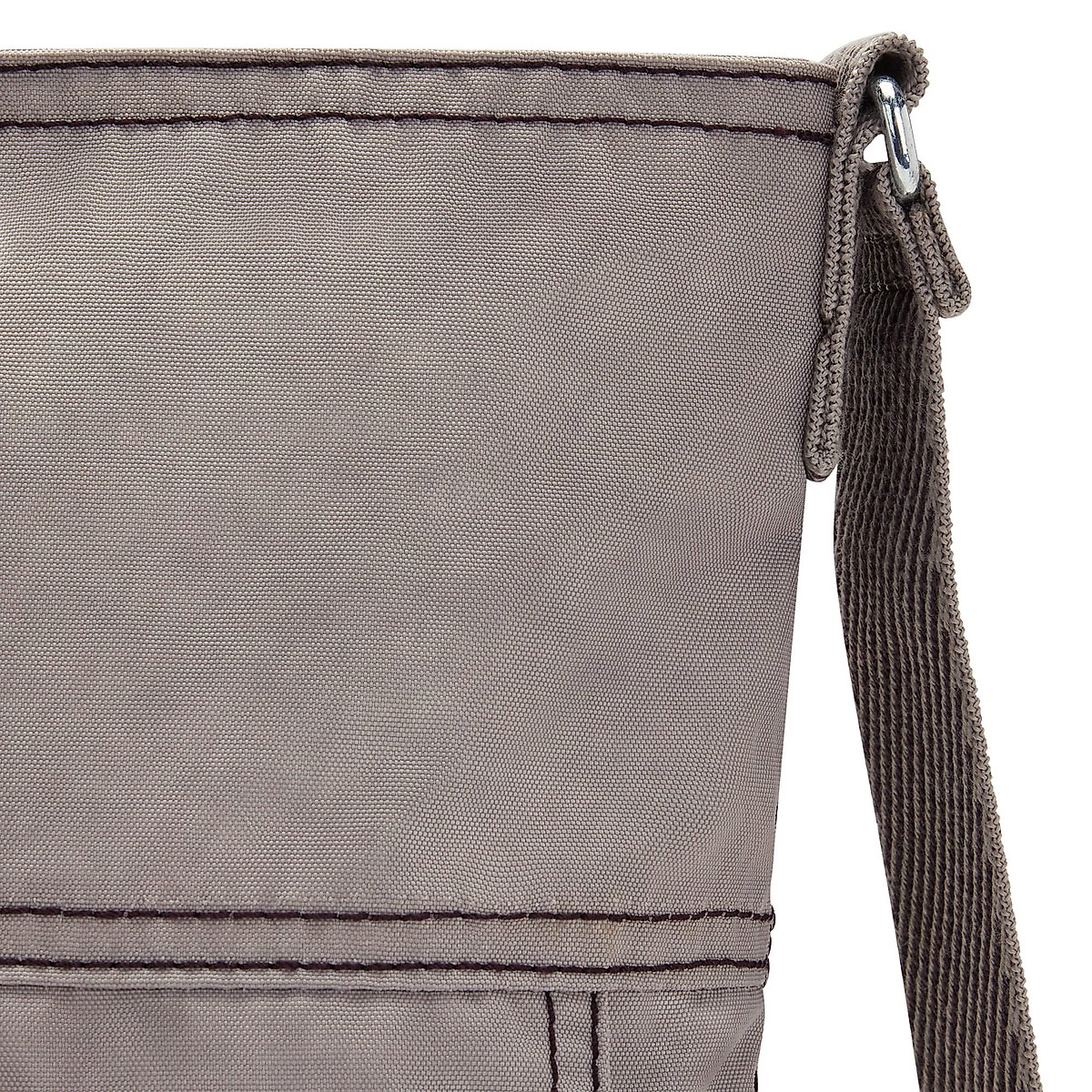 Kipling womens Women's Cooper Bag, Lightweight Handbag, Nylon Crossbody Medium Shoulder Bag, Grey Gris M7, 15.25 L x 12.5 H 4 D US