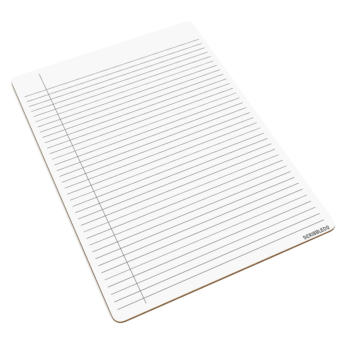 Scribbledo Dry Erase Notebook College Ruled Lined Board 9"x12" Reusable Lined Erasable Ruled Writing Note Pad Lapboard, Blank Whiteboard on Reverse